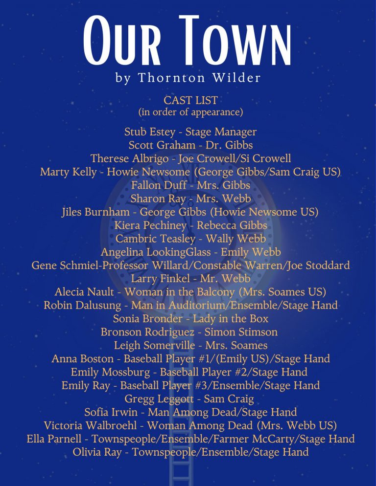 Cast List for Our Town